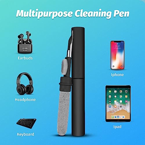 BLISSTEN Wireless Earbuds Bluetooth Headphones 5.3 with Cleaning Pen Tool Touch Control Wireless Charging Case IPX6 Waterproof Earphones in-Ear Noise Cancelling Built-in Mic Deep Bass Sound Black