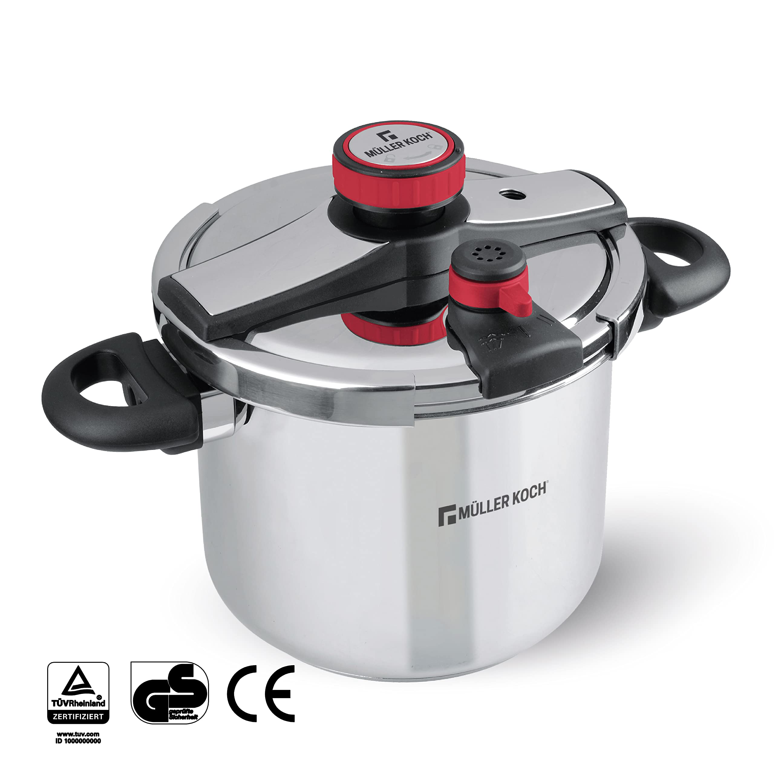 Müller Koch MK-5027 Pressure Cooker 6L Stainless Steel Induction (6.3 Quarts)