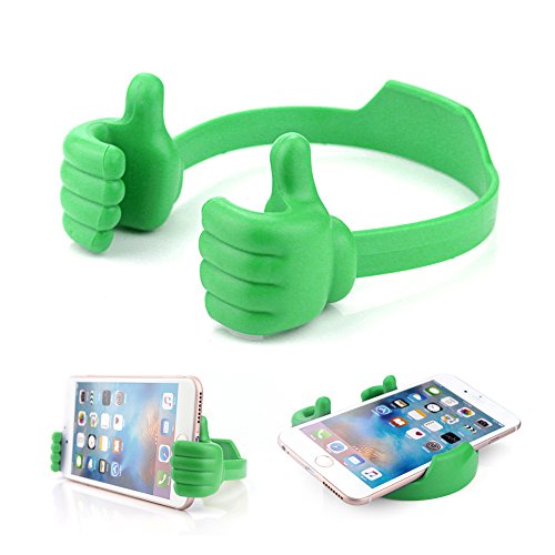 BUTEFO 8 Pack Thumbs up Cell Phone Holder, Adjustable Silicone Tablet Stand, Multi Colors Portable Desktop Stands Compatible for Smart Phones iPhone iPad Mini Huawei Samsung Galaxy