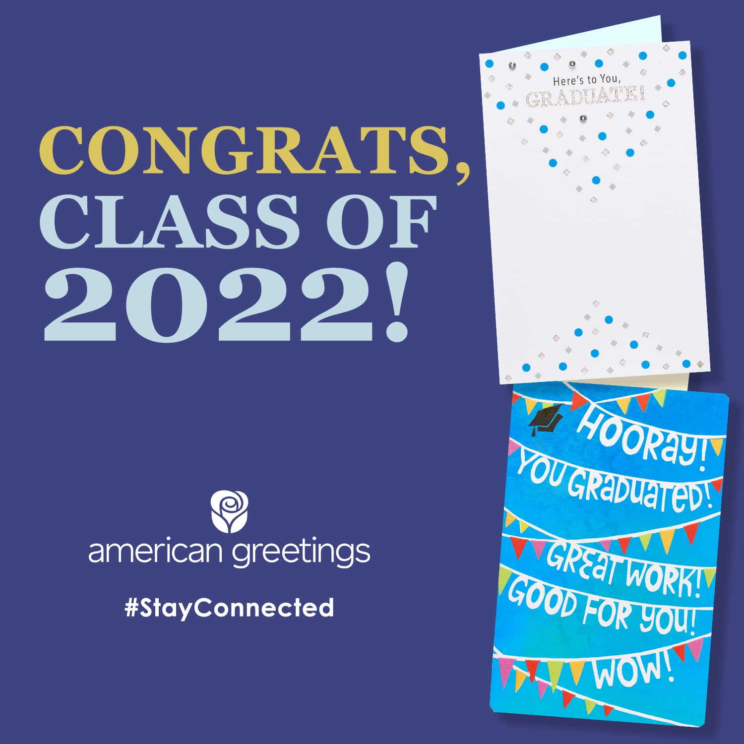 American Greetings Graduation Party Supplies, Paper Dessert Plates (36-Count)
