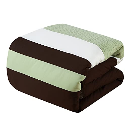 Chic Home Pisa 16 Piece Bed in a Bag Comforter Set, King, Brown,CS1131-AN
