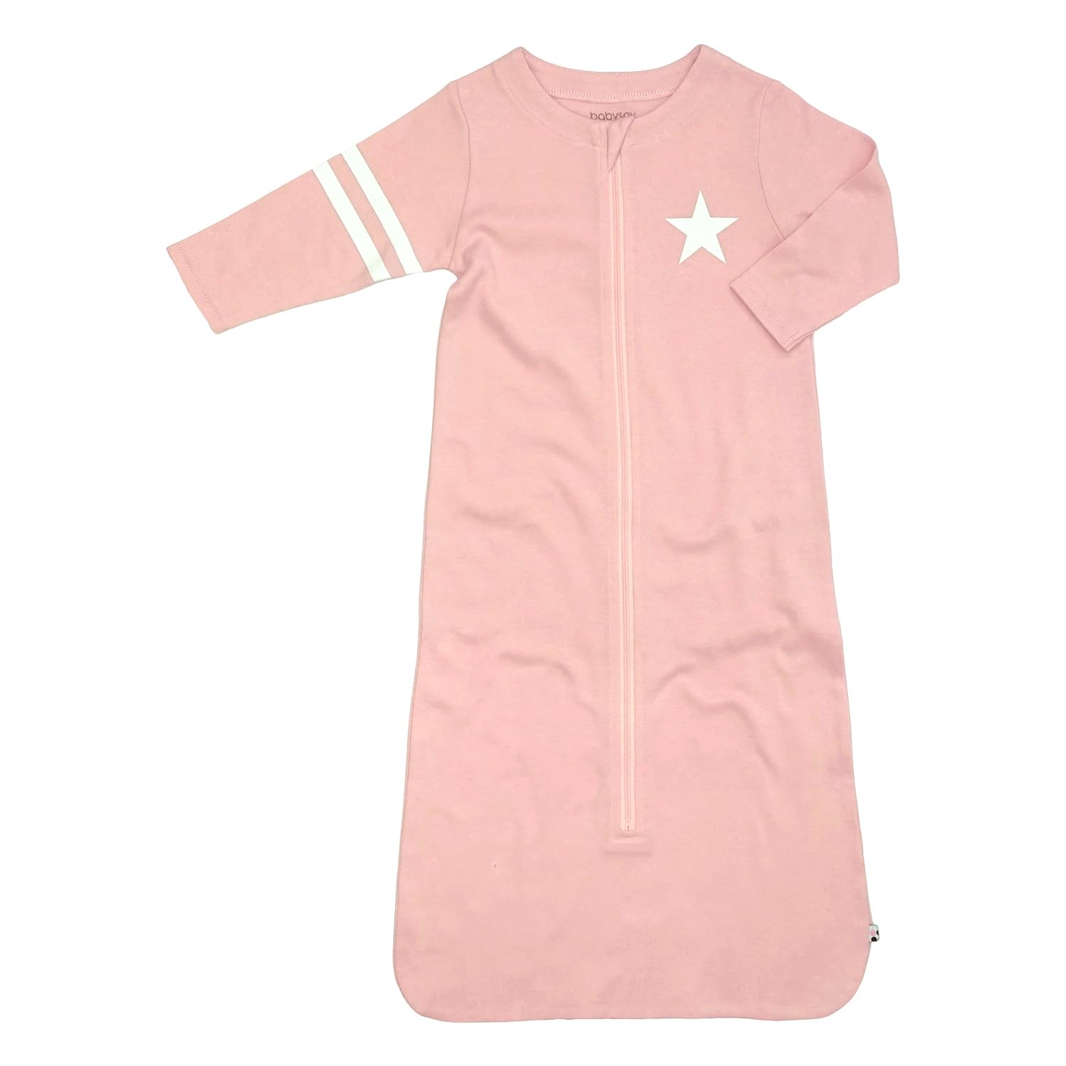 Babysoy Long Sleeve Baby Girl Sleep Sack - Infant Wearable Blanket, Sleeping Bag for Babies, Breathable Baby Sleeper - Newborn Baby Essentials - Cotton Blend - 12-24 Months - Peony