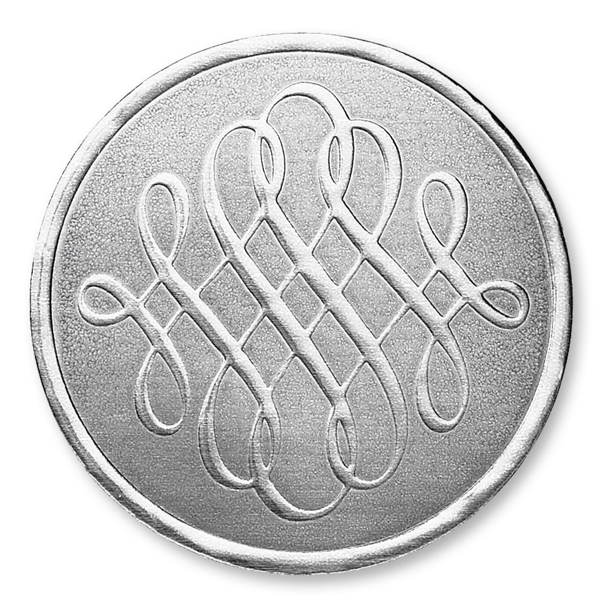 PaperDirect Silver Luxury Swirls Embossed Foil Certificate Seals, 32 Count
