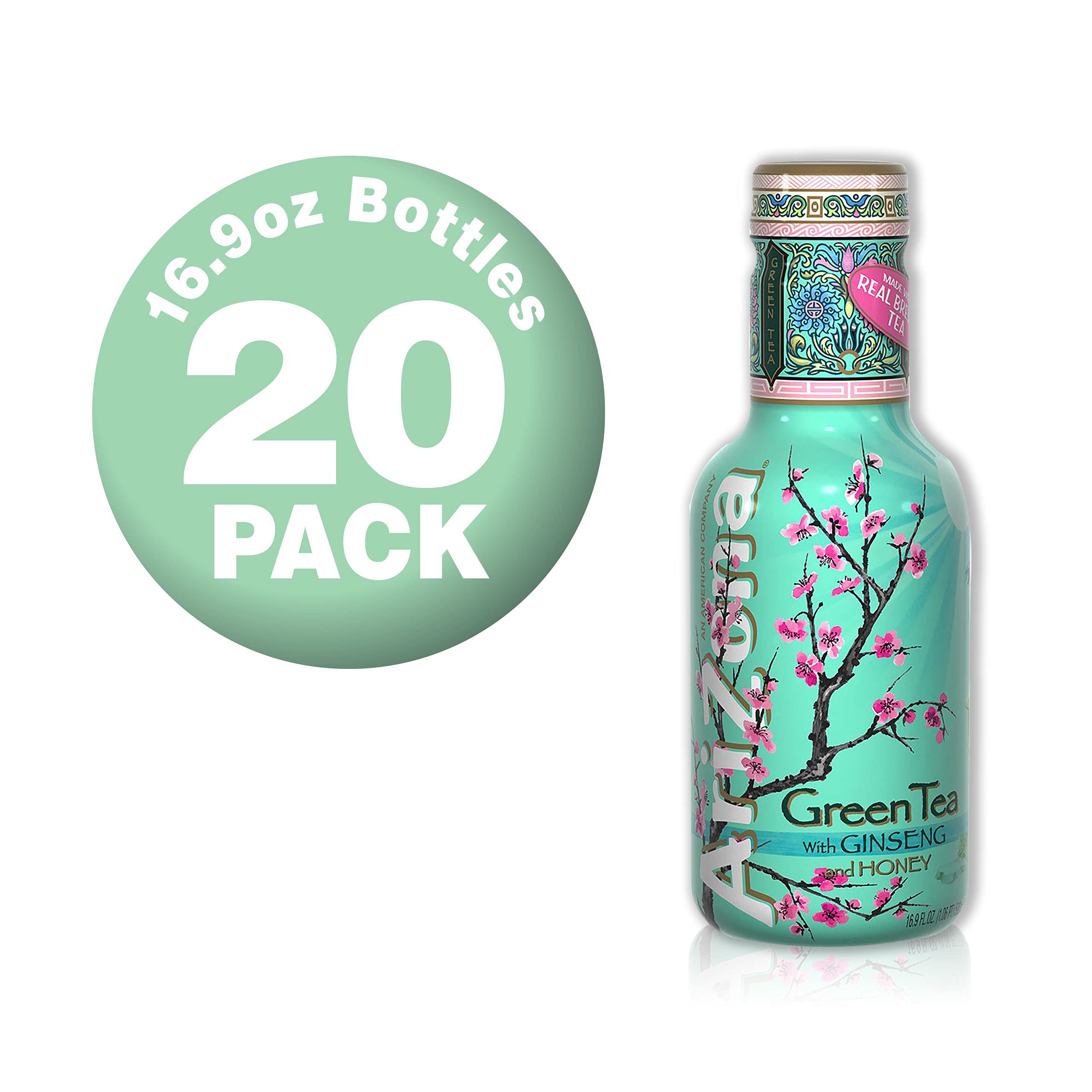 AriZona Green Tea, 16.9 Fl Oz (Pack Of 20)