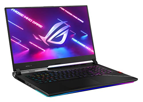 ASUS ROG Strix Scar 17 (2023) Gaming Laptop, 17.3” QHD 240Hz/3ms, 100% DCI-P3 Display, GeForce RTX 4080, AMD Ryzen 9 7945HX, 32GB DDR5, 1TB PCIe SSD, Wi-Fi 6E, Windows 11 Pro, G733PZ-XS96,Off Black