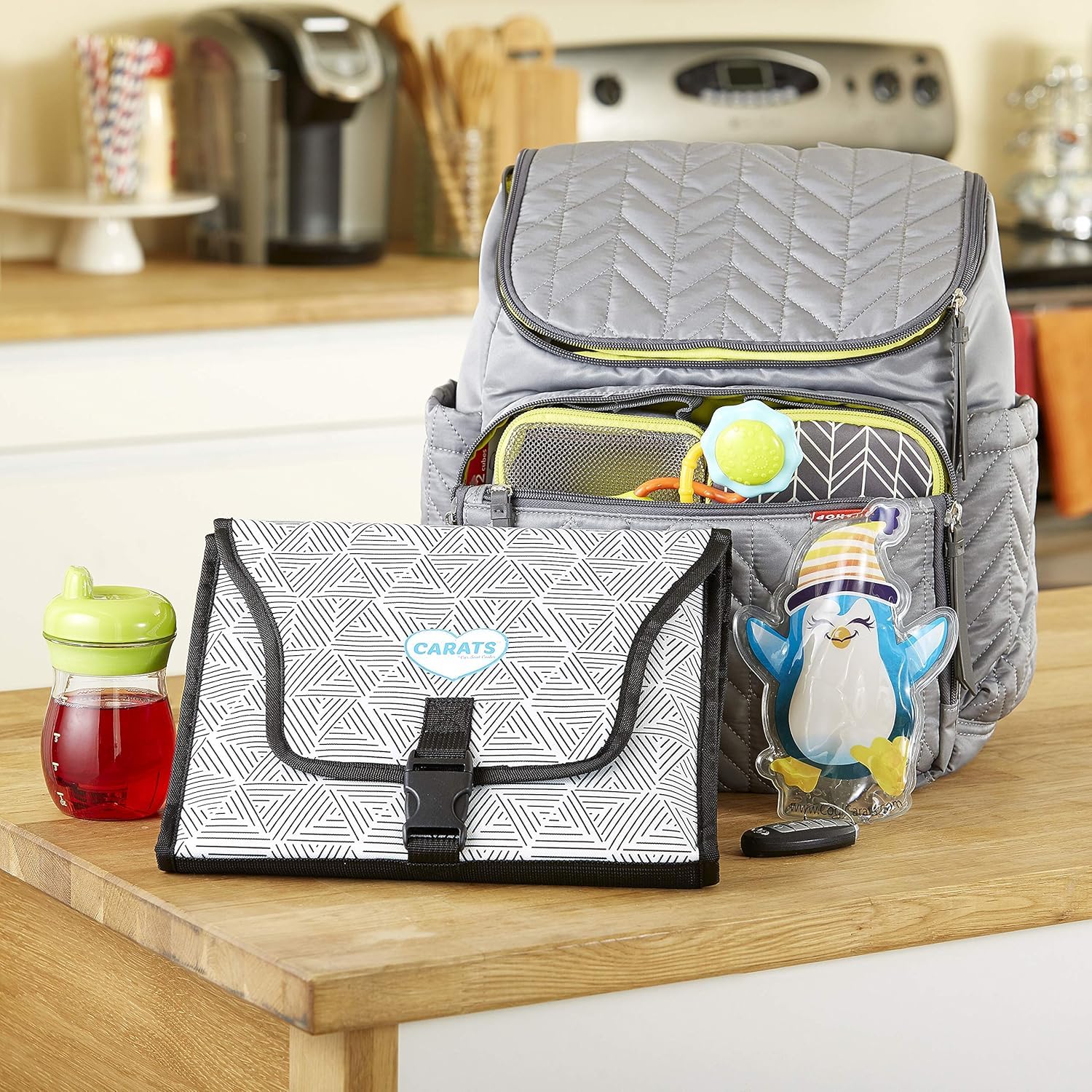 Carats Car Seat Cooler for Baby with COOLTECH - Baby Car Seat Cooling Pad (GEO)