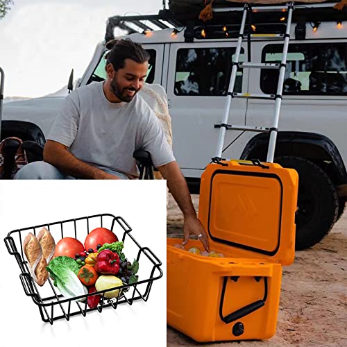 Cooler Basket Compatible with YETI Tundra 50 or 65,Compatible with Other Cooler Accessories Cabela's 60QT, Igloo 52QT, Ozark Trail 52QT,Pelican Elite (45 & 70) etc,Cooler Basket That Keeps Food Dry