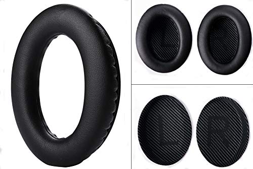 Premium Replacement Ear Pads for QC15 / QC25 / QC35 & 35 ii / QC2 / AE2 / AE2i / AE2W - Headphones Ear Cushion Kit (Black)
