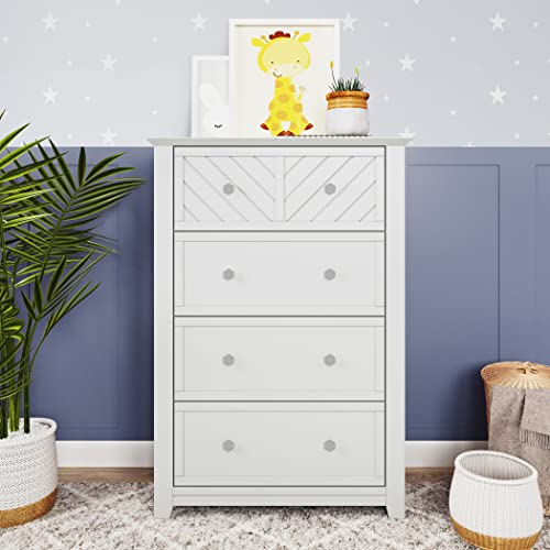 Child Craft Atwood 4-Drawer Dresser (Matte White)