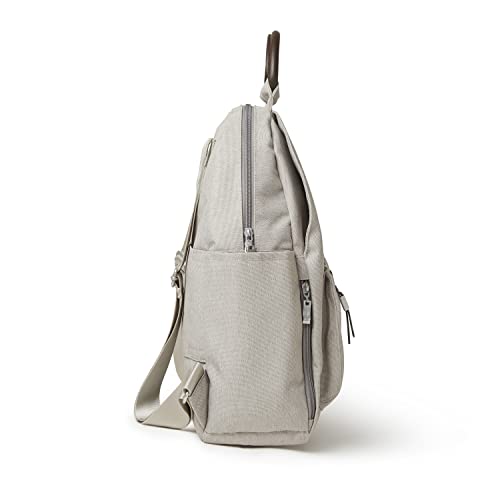 Baggallini Womens With Rfid Phone Wristlet All Day Backpack, Sand Heritage, One Size US