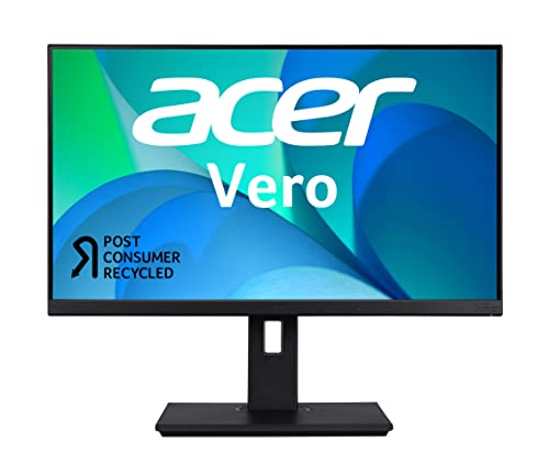 Acer Vero BR277 bmiprx 27ā Full HD IPS Zero-Frame Monitor with Adaptive-Sync | 75Hz Refresh Rate | 4ms | EPEAT Silver | Made with Post-Consumer Recycled (PCR) Material (Display Port, HDMI 1.4 & VGA)