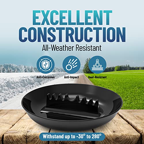 Ashtray for Cigarettes Outdoor Ash Tray Sets Patio Ashtrays: Large Home Plastic Indoor Ash Trays: 7 INCH Round, 4 PACK, Nice 4 Colors Strong Melamine