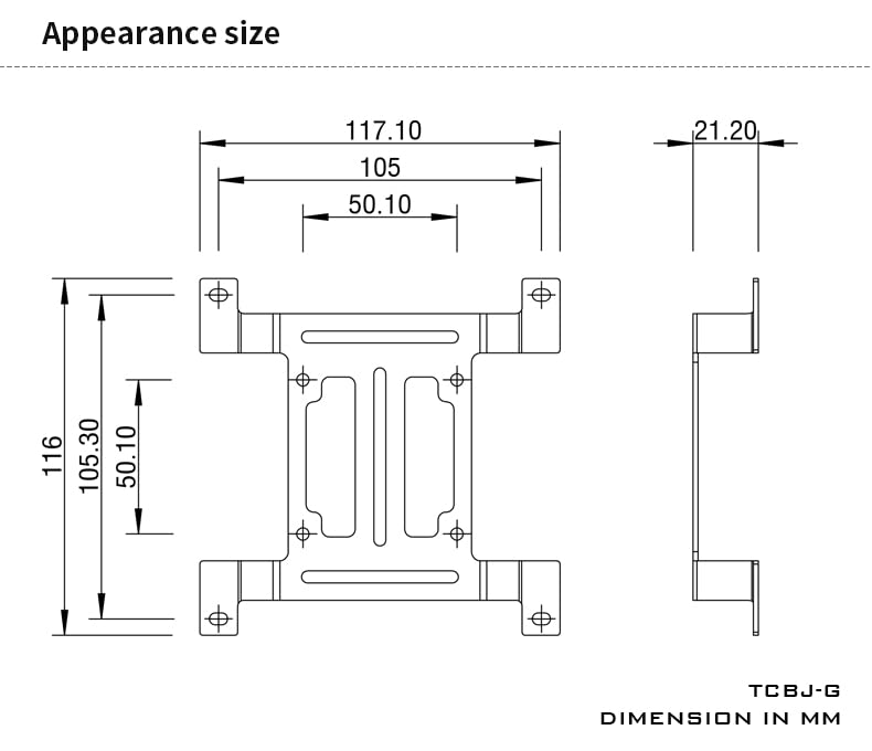 Barrow Offset Pump Mounting Bracket for 120mm Radiators (TCBJ-G)