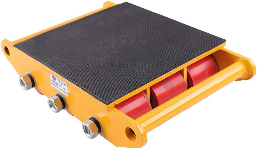 33000lbs Heavy Duty Machine Dolly Skate Machinery Roller Mover Cargo Trolley 15T