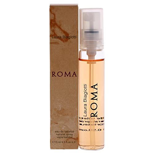 Laura Biagiotti Roma for Women Sweet and Elegant Scent - Opens with Pink Grapefruit and Black Currant - Unleashes Delicate and Timeless Sensuality - Perfect for Date Night - 0.5 oz EDT Spray