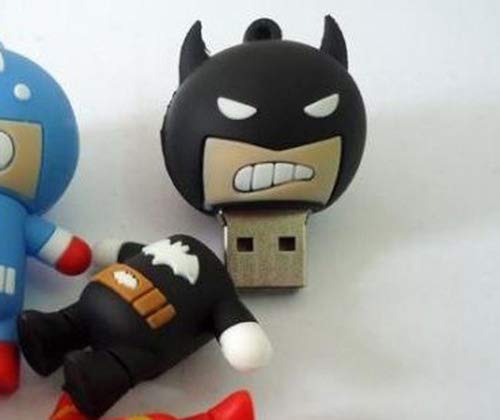 2.0 Batman Super Hero 16GB USB External Hard Drive Flash Thumb Drive Storage Device Cute Novelty Memory Stick U Disk Cartoon