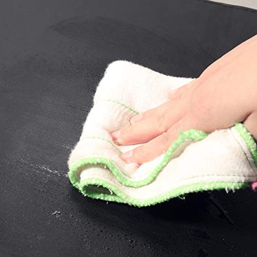 Aimbinet Waterproof Rubber Vinyl Apron - Chemical Resistant Work Cloth with 2 Pockets- Adjustable for Men & Women, Water and Oil Resistant For DishWashing, Lab Work, Butcher, Dog Grooming, Cleaning Fish, Black, Small