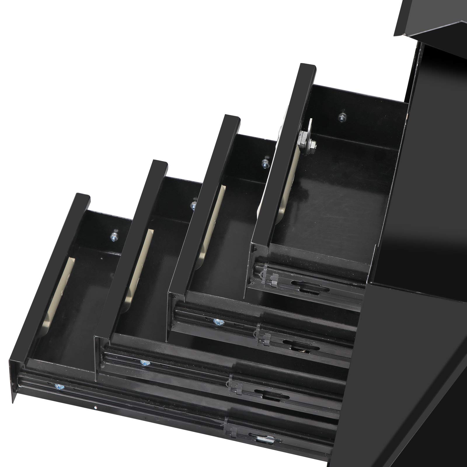 4 Drawer Cabinet Welding Cart, Mig Tig Arc Welder Cart Plasma Cutter Tank Storage Heavy Duty Rolling Workshop Organizer with 2 Safety Chains