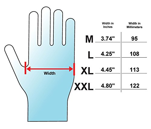 Adenna CAT455 Catch 9 mil Powder-Free Nitrile Gloves, Raised Grip, Orange, Medium, Box of 100