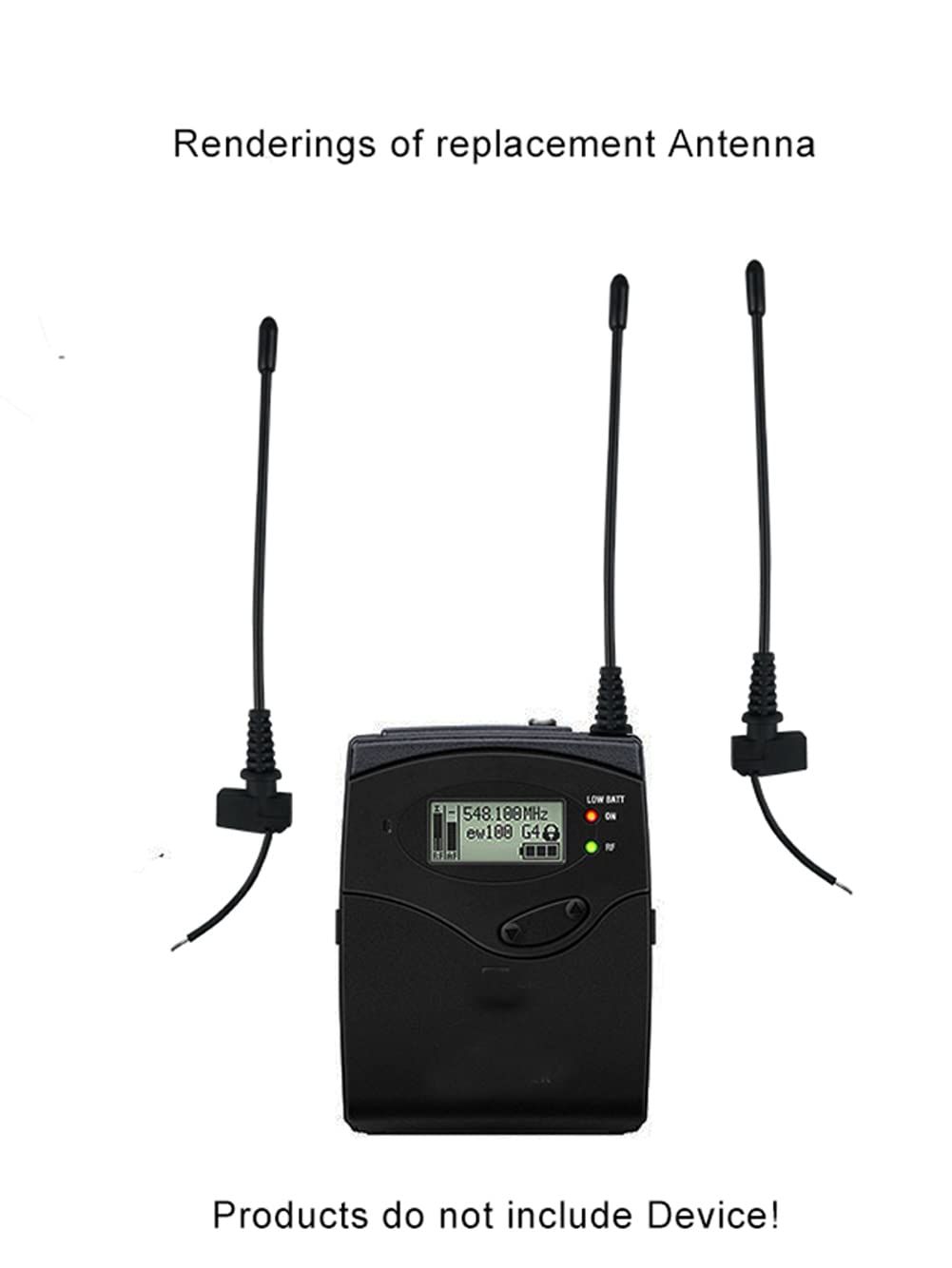 4 PCS Antenna Replace for Sennheiser EW100G2/100G3 Wireless Microphone Bodypack Transmitter Receiver 500-999 MHz