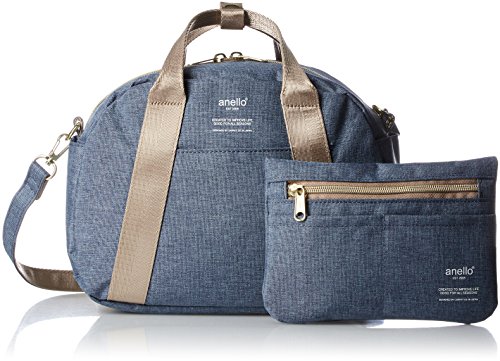 anello(アネロ) Mini Boston Shoulder Bag, Denim Blue