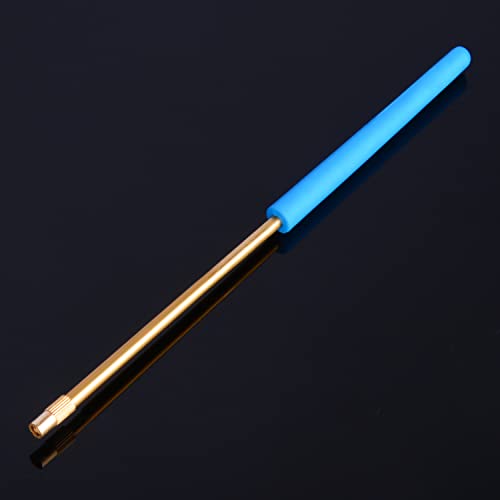 stonylab Inoculating Loops, 1 Reusable Inoculating Holder and 50 pcs Nichrome Inoculating Loops for Lab Microbiology