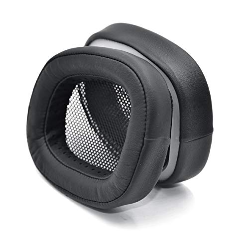 G433 Ear Pads Replacement Ear Cushion Compatible with Logitech G433 G233 G-pro Headphones (Black pu)