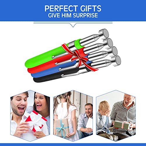 4 Pcs Telescoping Magnet Pickup Tool Extendable Magnetic Sticks Pick up Grab Tool for Men Practical Gifts for Dad, Husband, Father's Day, Valentine's Day, Christmas Gifts(5 lb)