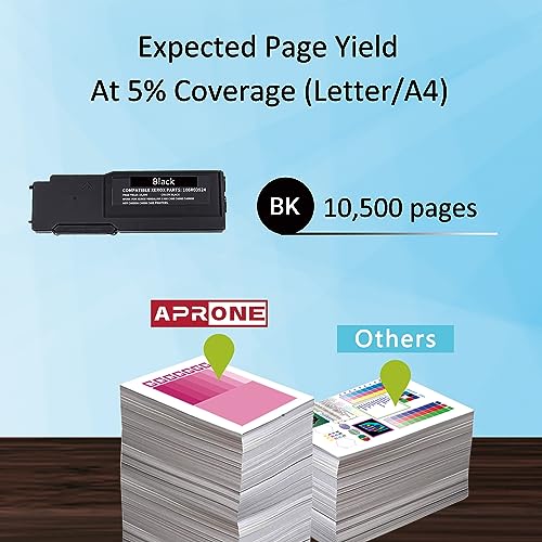APRONE C400 C405 106R03524 Toner Cartridge Replacement for Xerox VersaLink C400 C400D C400DN MFP C405DN C405D C405 Extra High Capacity Toner Cartridge (10,500 Pages,Black)