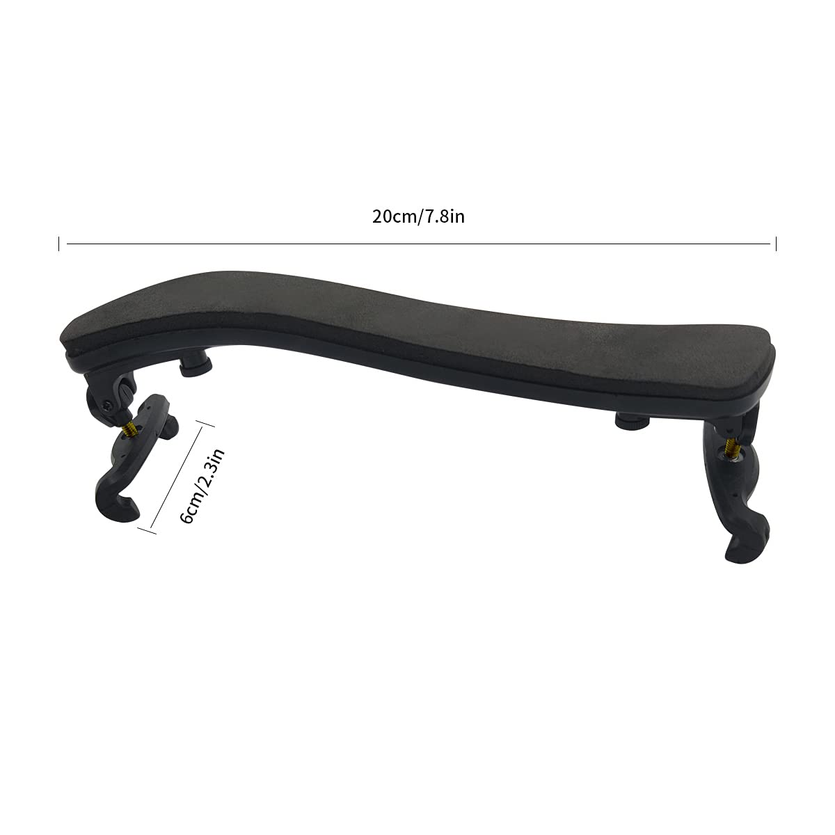 4/4 Violin Shoulder Rest with Collapsible and Height Adjustable Feet, Violin niversal Type Violin Parts