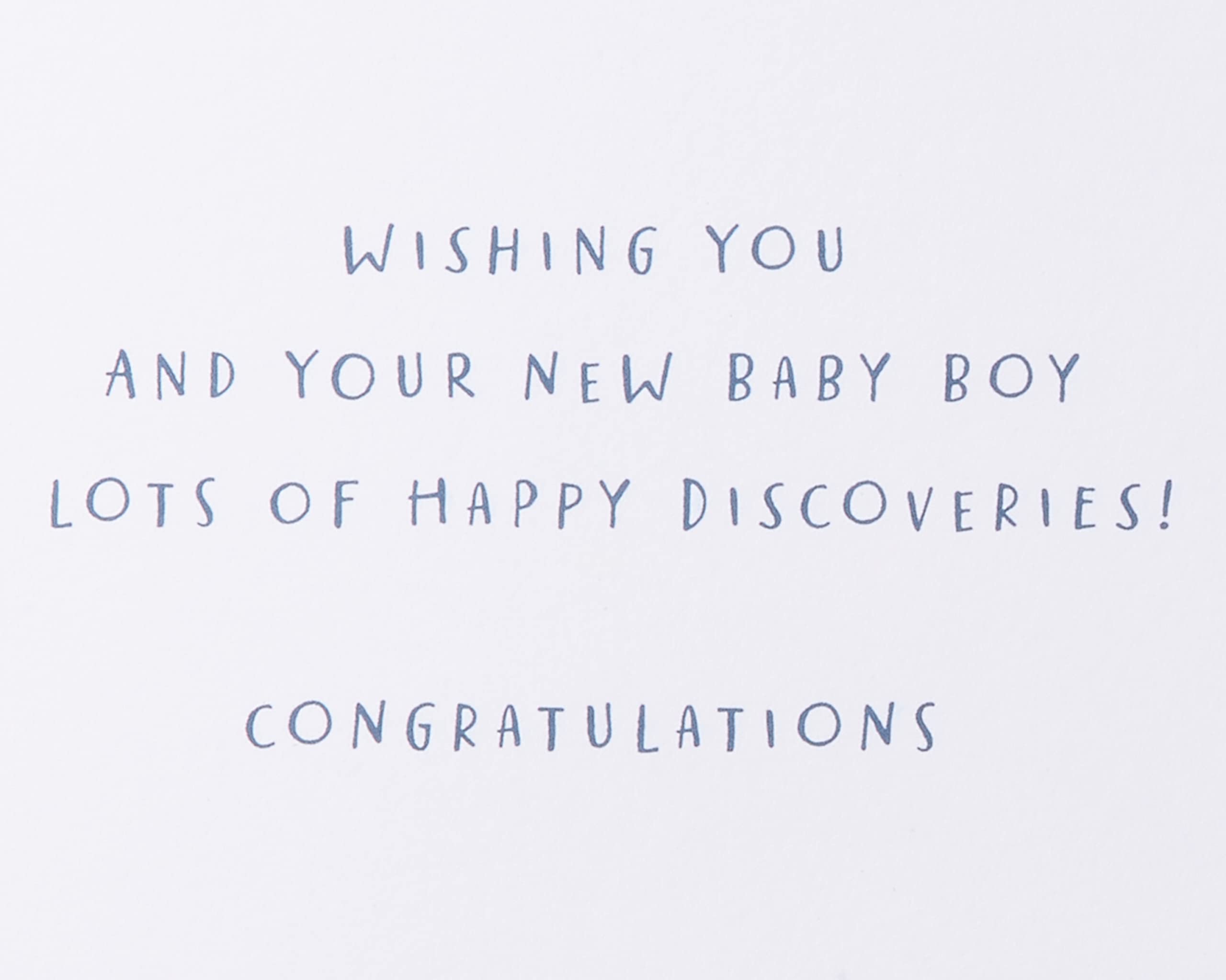American Greetings New Baby Boy Card (Happy Discoveries)