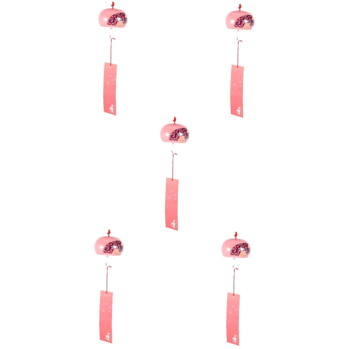 DOITOOL 5pcs Japanese Ceramic Wind Chimes Ceramic Wind Bell Handcrafted Wind Bells Windchimes Bell Window Wind Chimes Wind Chime Bell Retro Decor Ceramics Simple F01 Mount Fuji