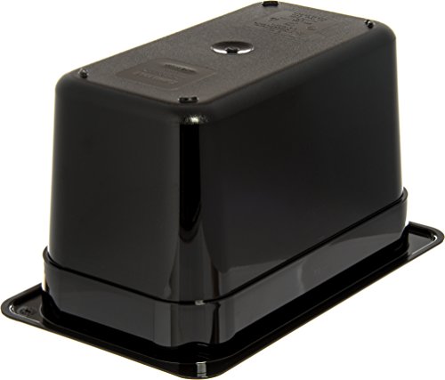 Carlisle FoodService Products 3068203 StorPlus Fourth Size Food Pan, Polycarbonate, 6" Deep, Black