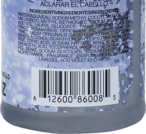 MANIC PANIC Silver Stiletto Toning Shampoo - Sulfate Free Purple Shampoo For Pale, Platinum Blondes, Grey, Blue, And Purple Hair Color - Tones Brassiness (8oz)