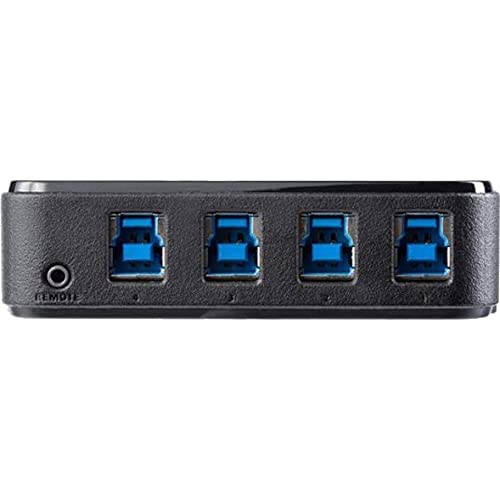 StarTech.com USB 3.0 Peripheral Sharing Switch - 4 USB 3.0 (5Gbps) x 4 Computers - Mac / Windows / Linux - USB A/B Switch - USB Switch (HBS304A24A)