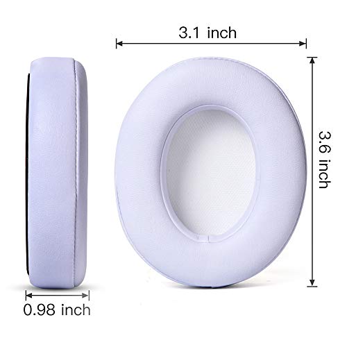 Professional Replacement Ear Pads,Earpads Compatible with Beats Studio 2.0 & Studio 3.0 Wired/Wireless B0500 / B0501,Soft Protein Leather,Noise Isolation Memory Foam,Strong Adhesive Tape,2 Pieces