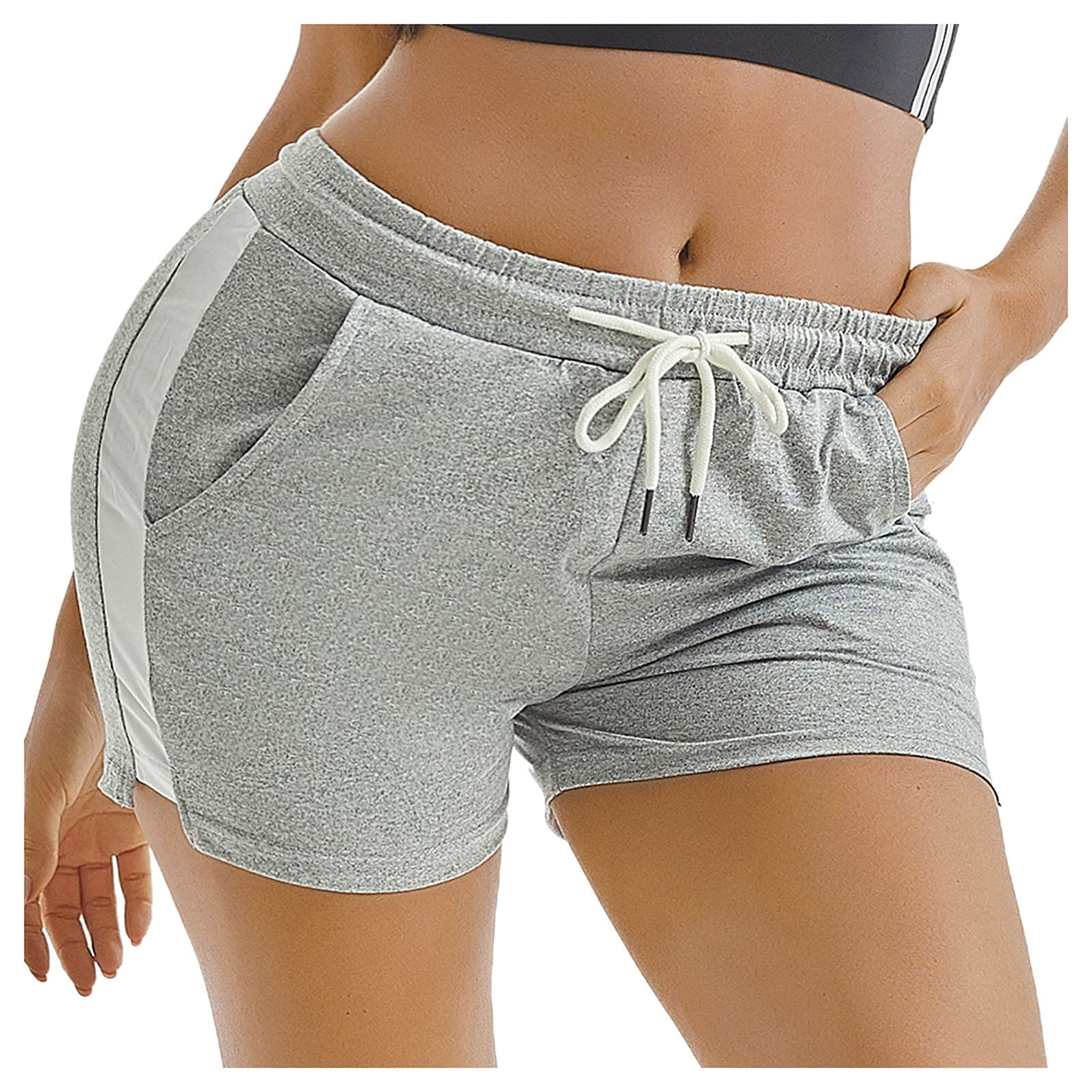 Bblulu Women Butt Lifting Shorts Anti Cellulite High Waist Yoga Shorts Plus Size Buttery Soft Workout Shorts with Drawstring