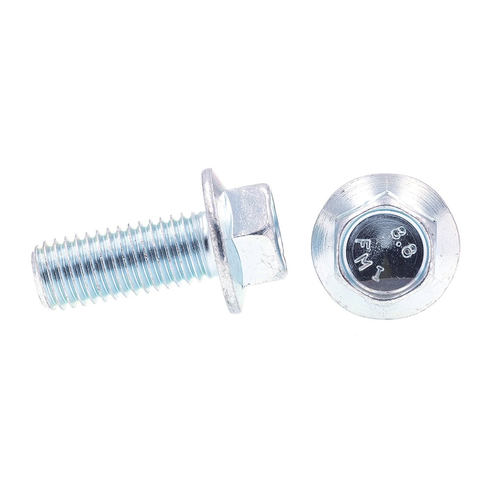 Prime-Line 9089734 Flange Bolts, Class 8.8 Metric, M12-1.75 X 30MM, Zinc Plated Steel (25 Pack)