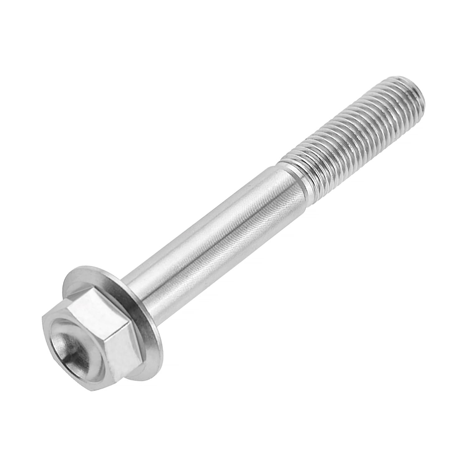 Wanyifa M10 x 30 35 40 45 55 60 65 70 75 80 100mm 1.25 Pitch Titanium Ti Flange Hex Bolt (M10x100mm)