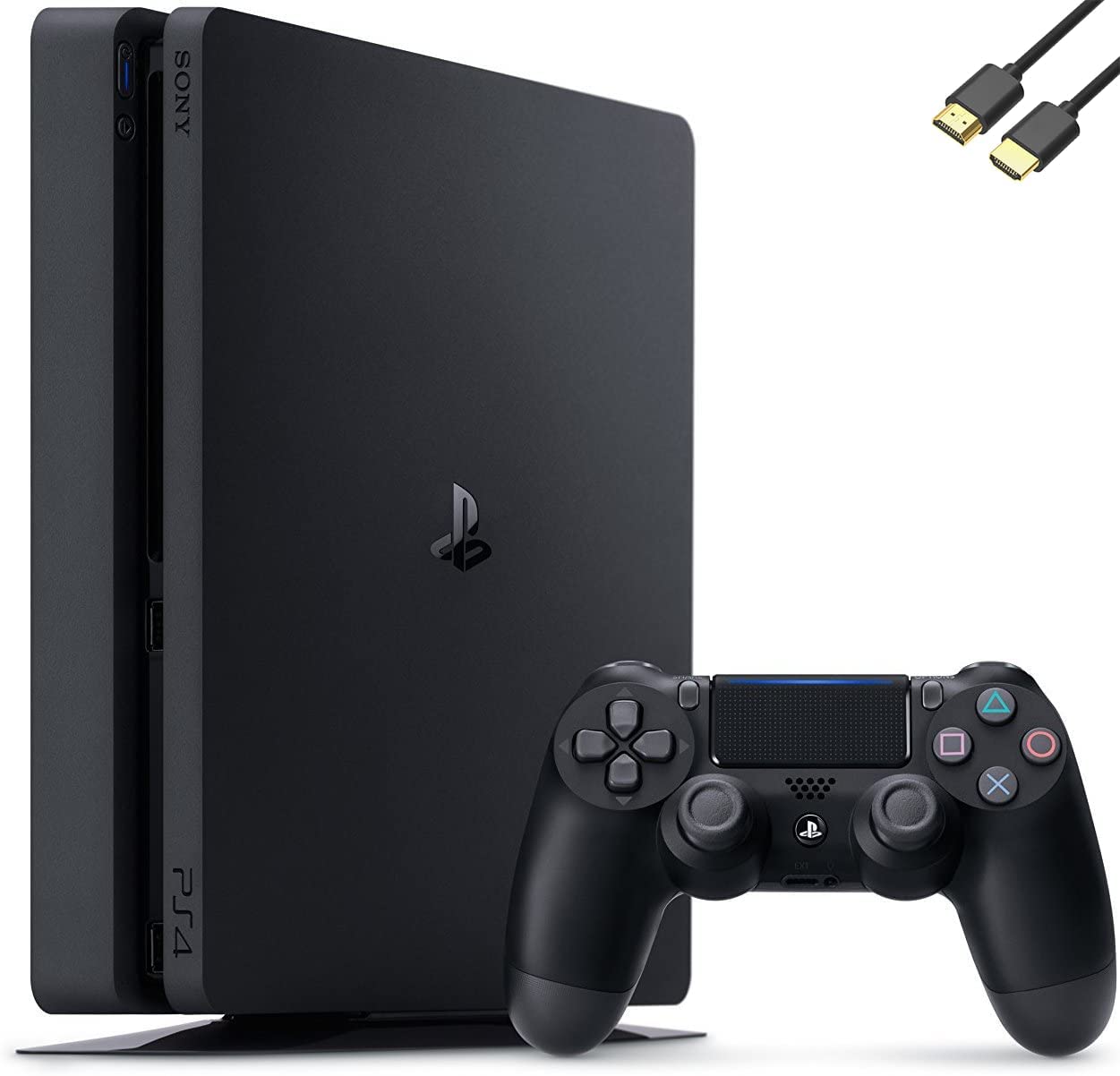 CYOIDAI Newest Playstation 4 1TB Slim PS4 Gaming Console, Wi-Fi 5, Bluetooth 4.0 with U Deal HDMI (Renewed)
