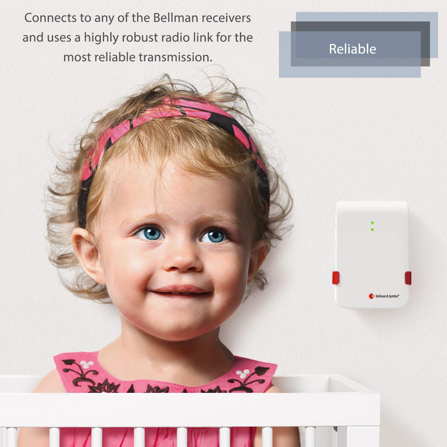Bellman & Symfon Baby Pager Notification Solution β Baby Safety System - Smart Home Alarm with Baby Monitor Transmitter & Pager Receiver
