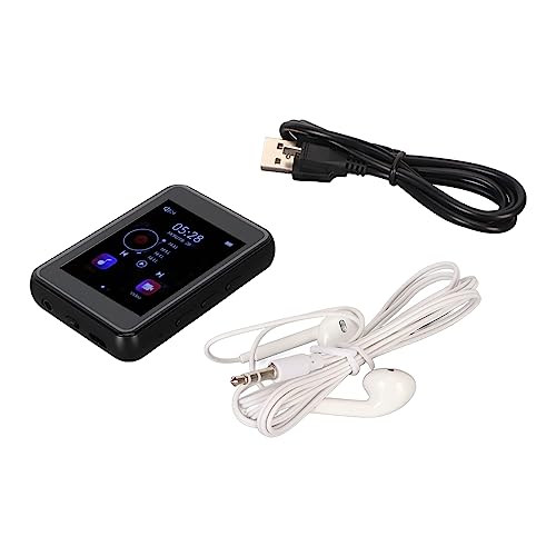 2.4inch Full Touchscreen MP3 Player with Bluetooth 5.0, Lossless MP4 MP5 Music Player with Built in Speaker, FM Radio Recorder