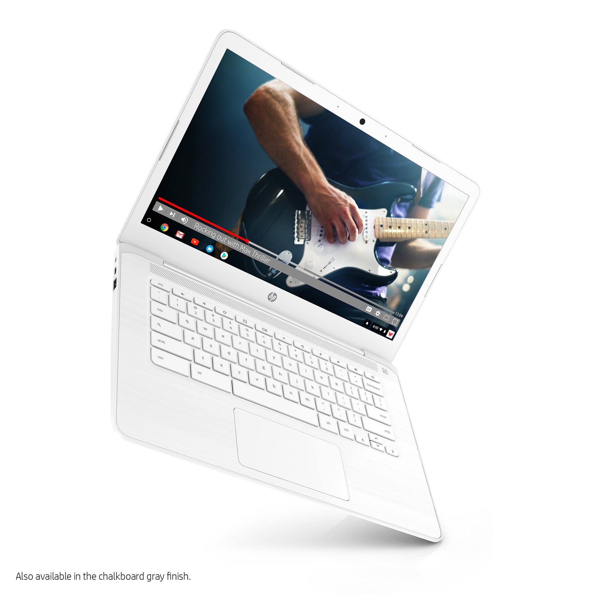 HP 14in Celeron N3350 4GB SDRAM 32GB eMMC Chromebook Snow White (Renewed)