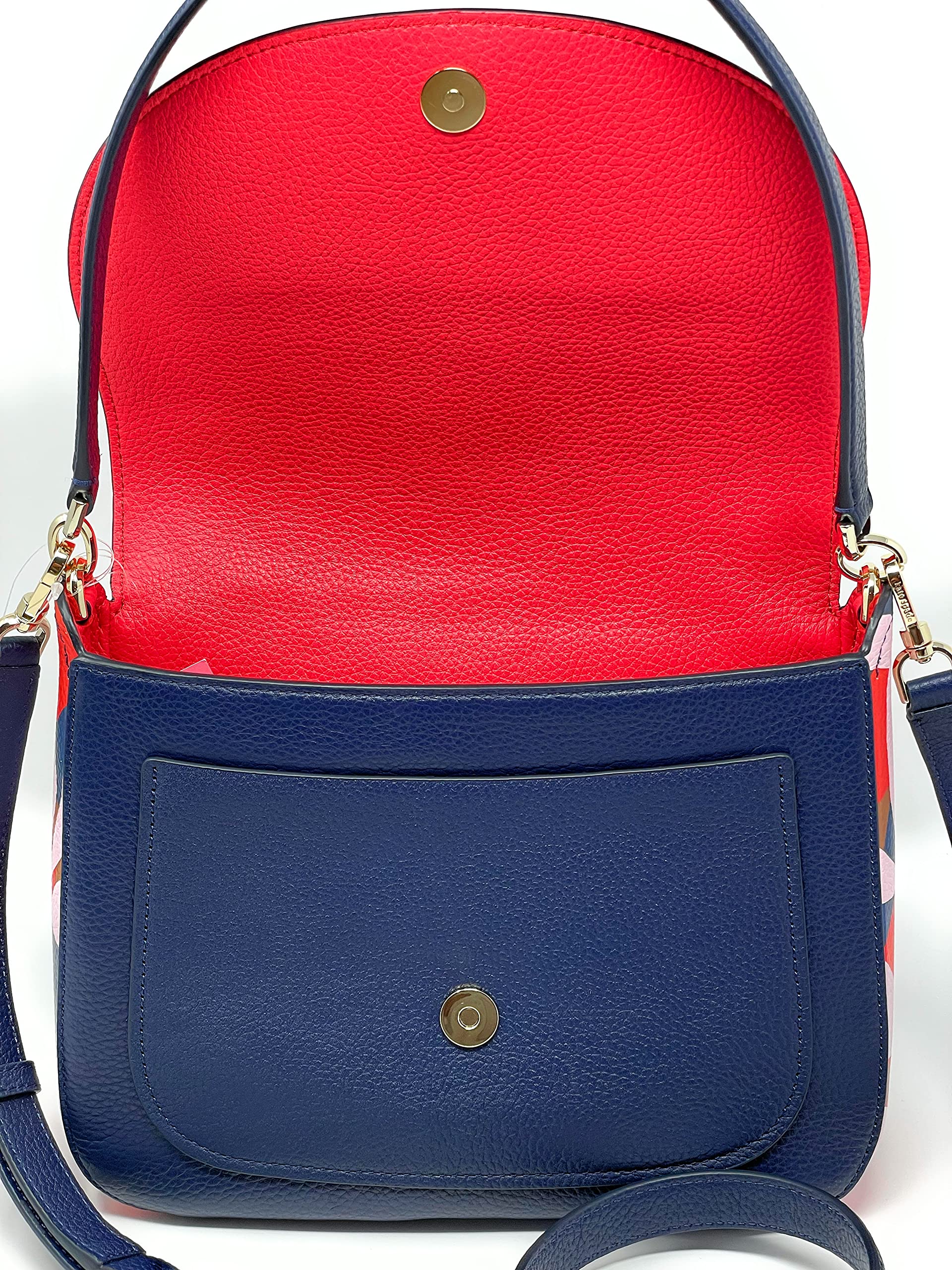 Kate Spade Kailee Tropical Toss Medium Flap Shoulder Leather Bag Nightcap Floral