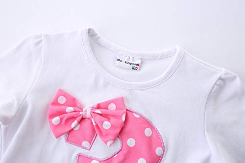 Mud Kingdom 6 Year Old Birthday Dress Girl Cute 6 Long Sleeve Pink