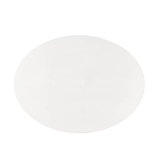 Christopher Knight Home CKH Small Oval Mod Rotatable Coffee Table, Glossy White, 31.5D x 47.75W x 13H in