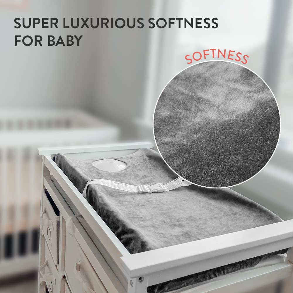 Prince Lionheart IllumiPAD Changing Pad Cover, Grey