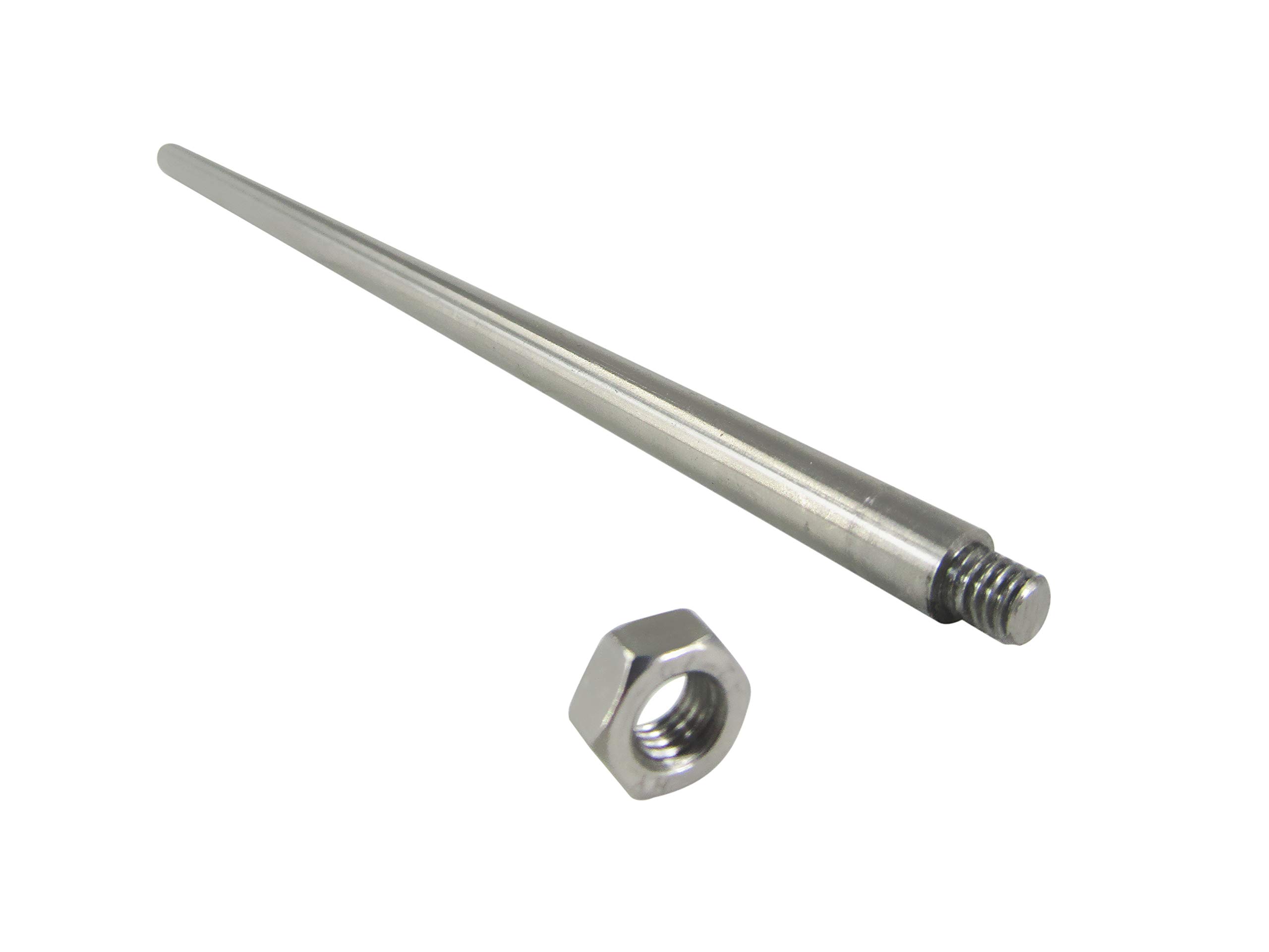 YUCHENGTECH Thread Three Blade Stirring Bar Stirring Rod Anchor Paddle Electric Blender Stainless Steel Stirrer for Lab Industrial Mixing 9.75x2.01x0.31in