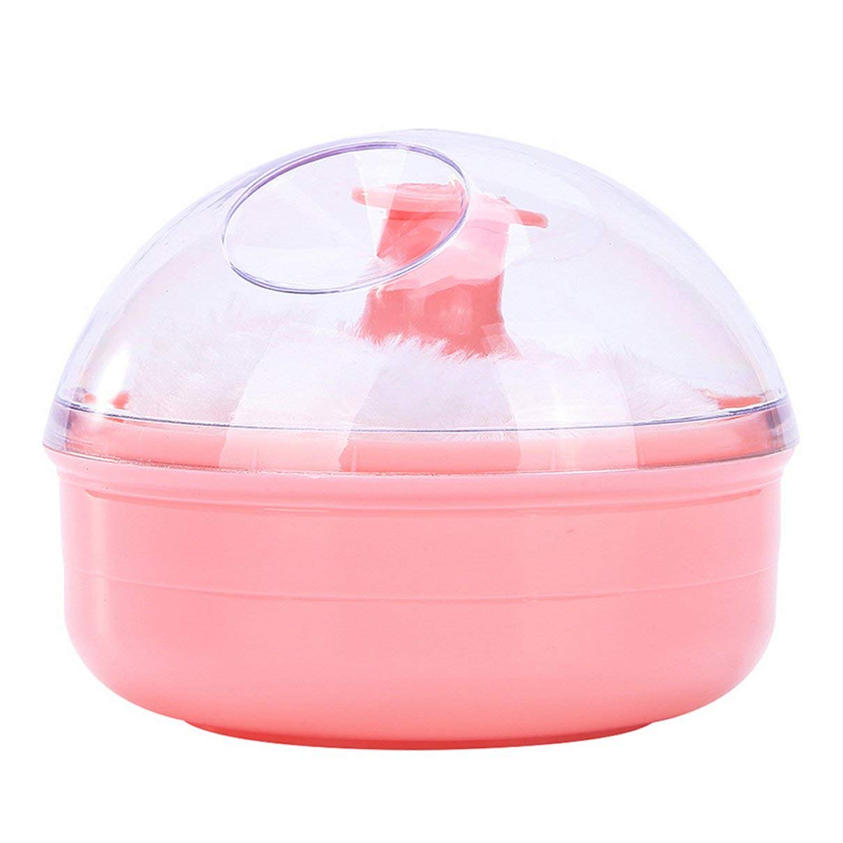 Isabelvictoria Powder Puff Portable Baby Kid's Soft Body Talcum Powder Puff Sponge + Box Case Container Useful