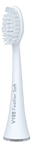 PRO-SYS VarioSonic Sensitive Teeth and Gums Rechargeable Power Electric Toothbrush, 5 Replacement Dupont Brush Heads, ADA Accepted Smart Sonic Toothbrush with Timer